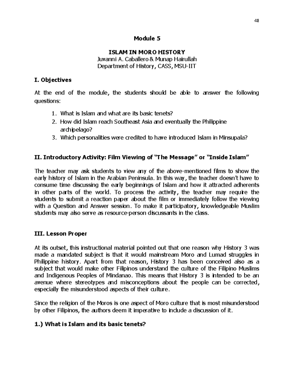 Minsupala - Romeo, Rex Brian P. A compilation of readings in history of ...