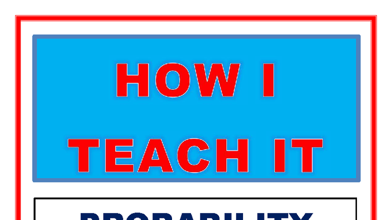 P1 GR11 Probability - Past Exam Papers and Solutions - Studocu