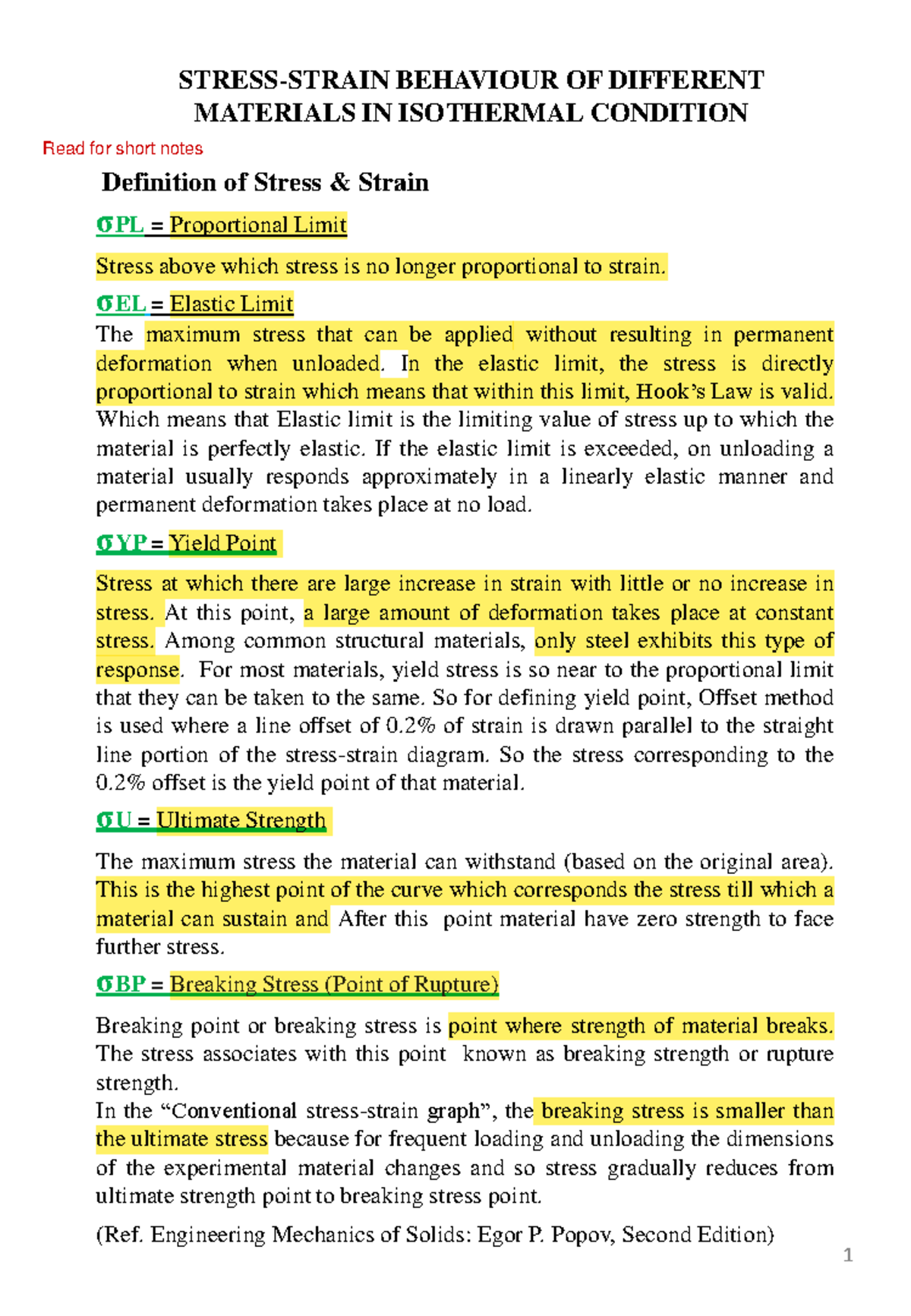 Stress and Strain - Definition of Stress & Strain STRESS-STRAIN ...