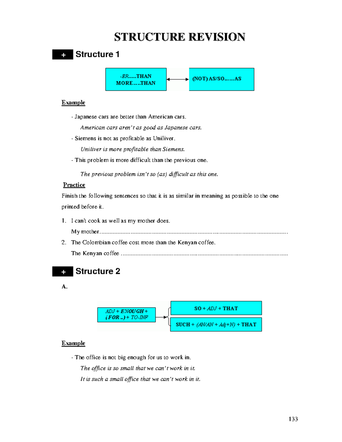 Structure Revision Notes for English Language - ENG101 - Studocu