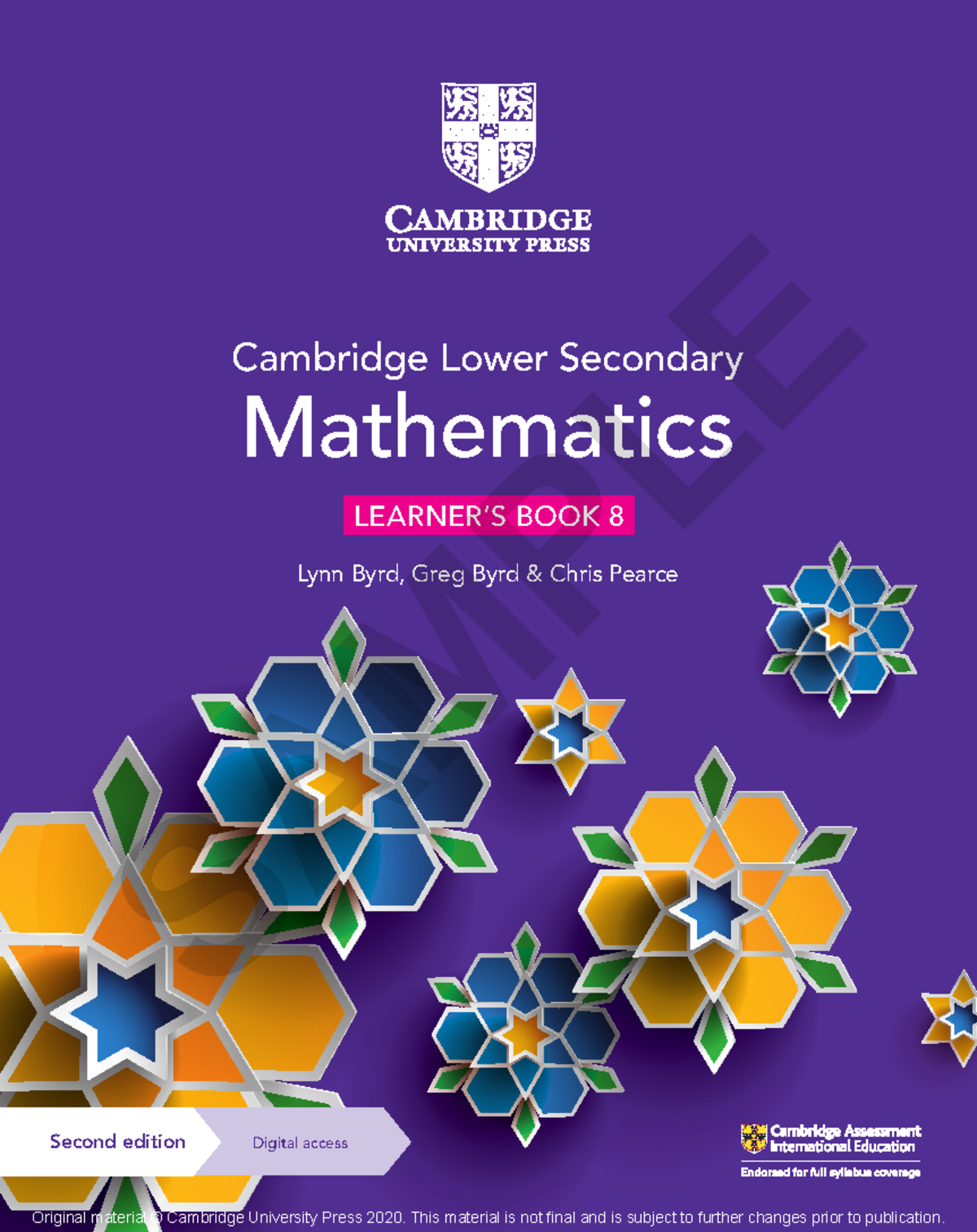 PL E Cambridge Lower Secondary Mathematics Book 8 - Student Edition - Studocu