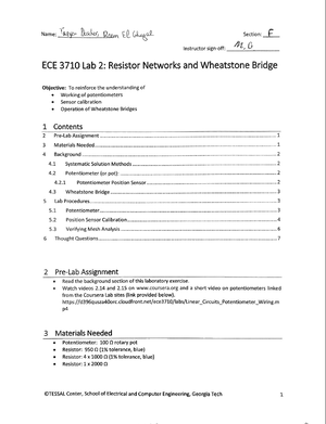 ECE3710- Lab 4 - Labs - ECE 3710 - Studocu