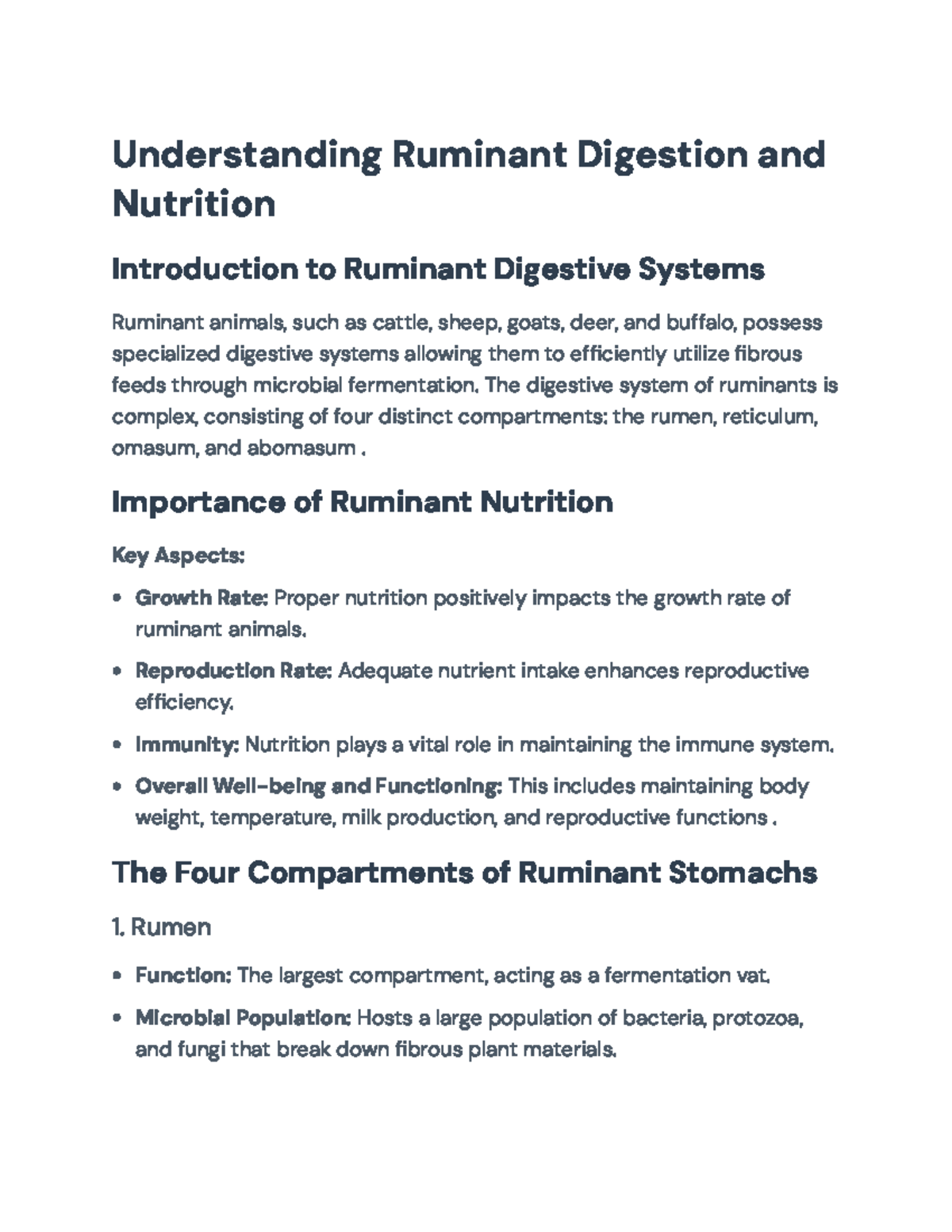 Understanding Ruminant Digestion & Nutrition: Key Insights and ...