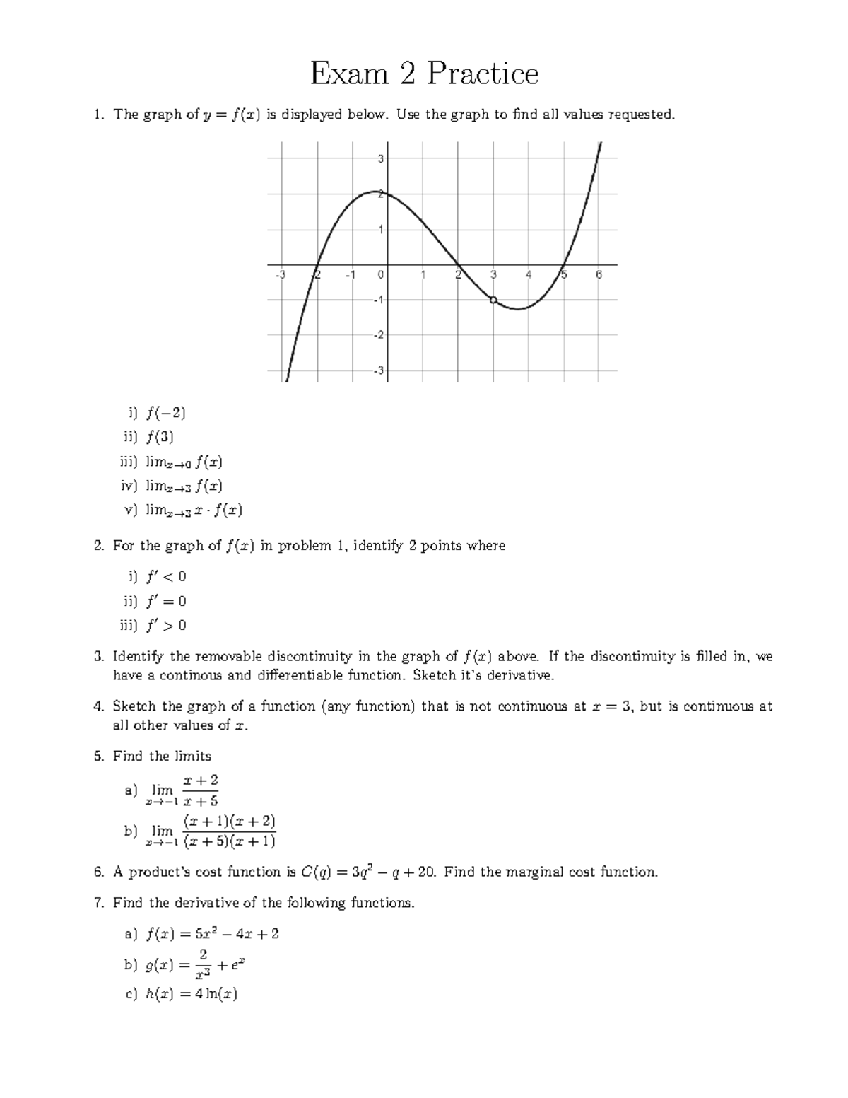E2Practice - Exam 2 Practice Questions and Graph Analysis - Studocu
