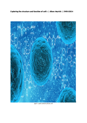 [Solved] how to write illustrated report - Unit 5 - Cell Biology - Studocu