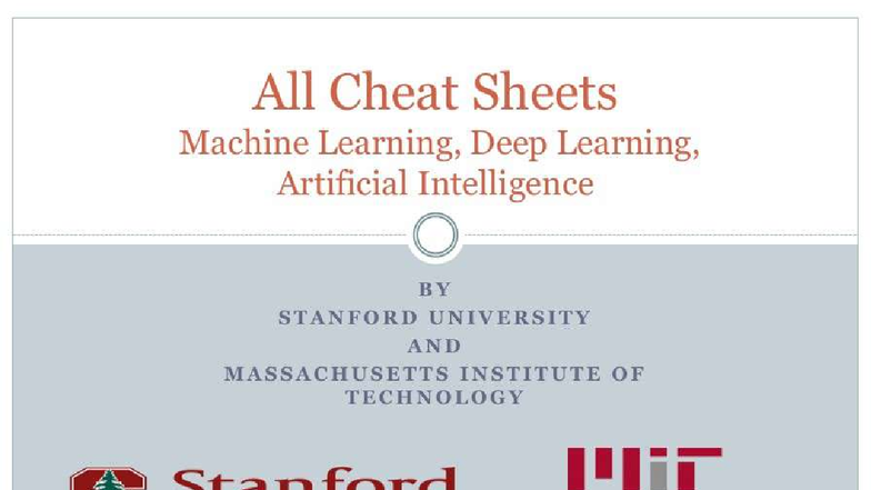 All Cheat Sheets - Good - Theorem (Expected value rule) Given a random variable X and a function ...