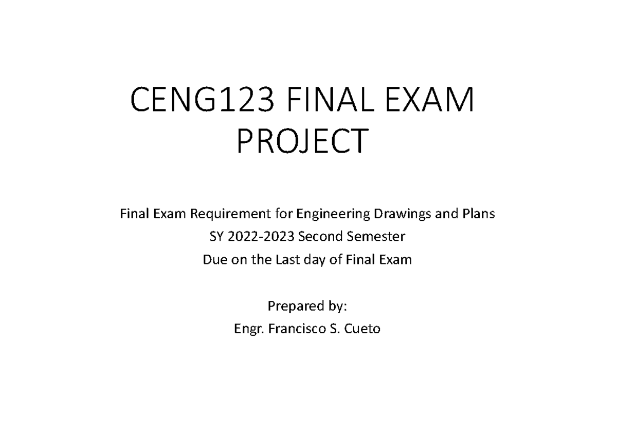 CENG123 Final Exam Project - House plan - CENG123 FINAL EXAM PROJECT ...