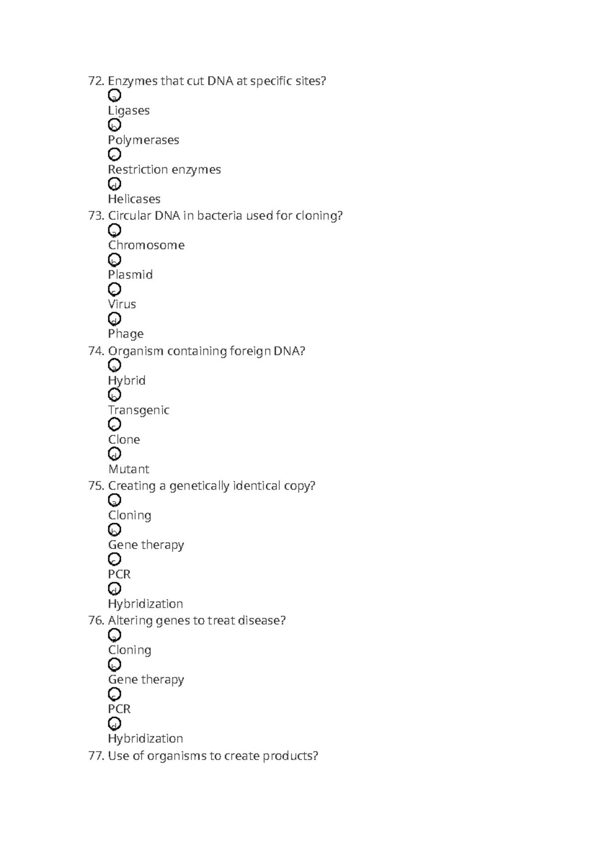 Genetics and Heredity Quiz (19-20) on Gene Movement and Equilibrium ...