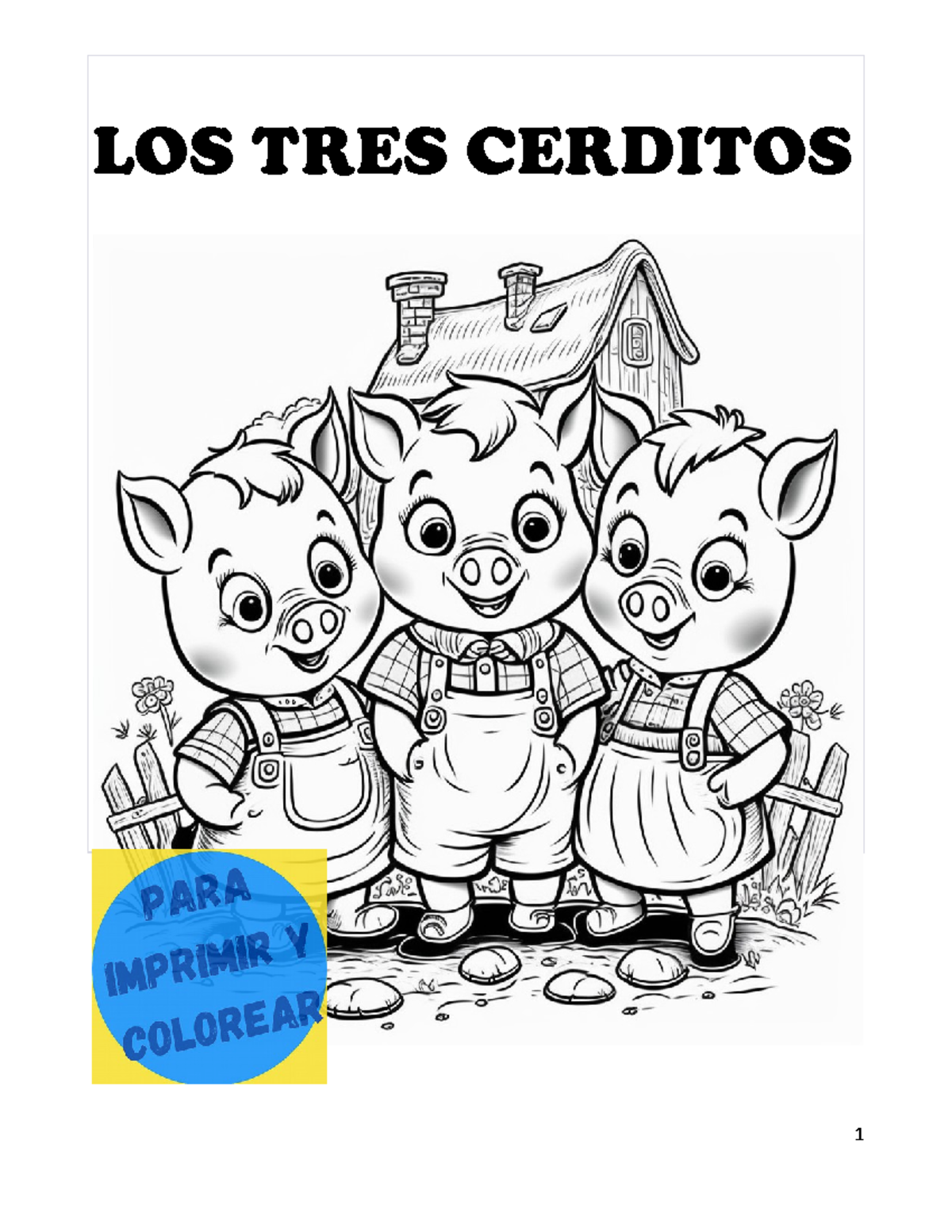 Cuento De Los Tres Cerditos Para Imprimir 6. Los Tres Cerditos
