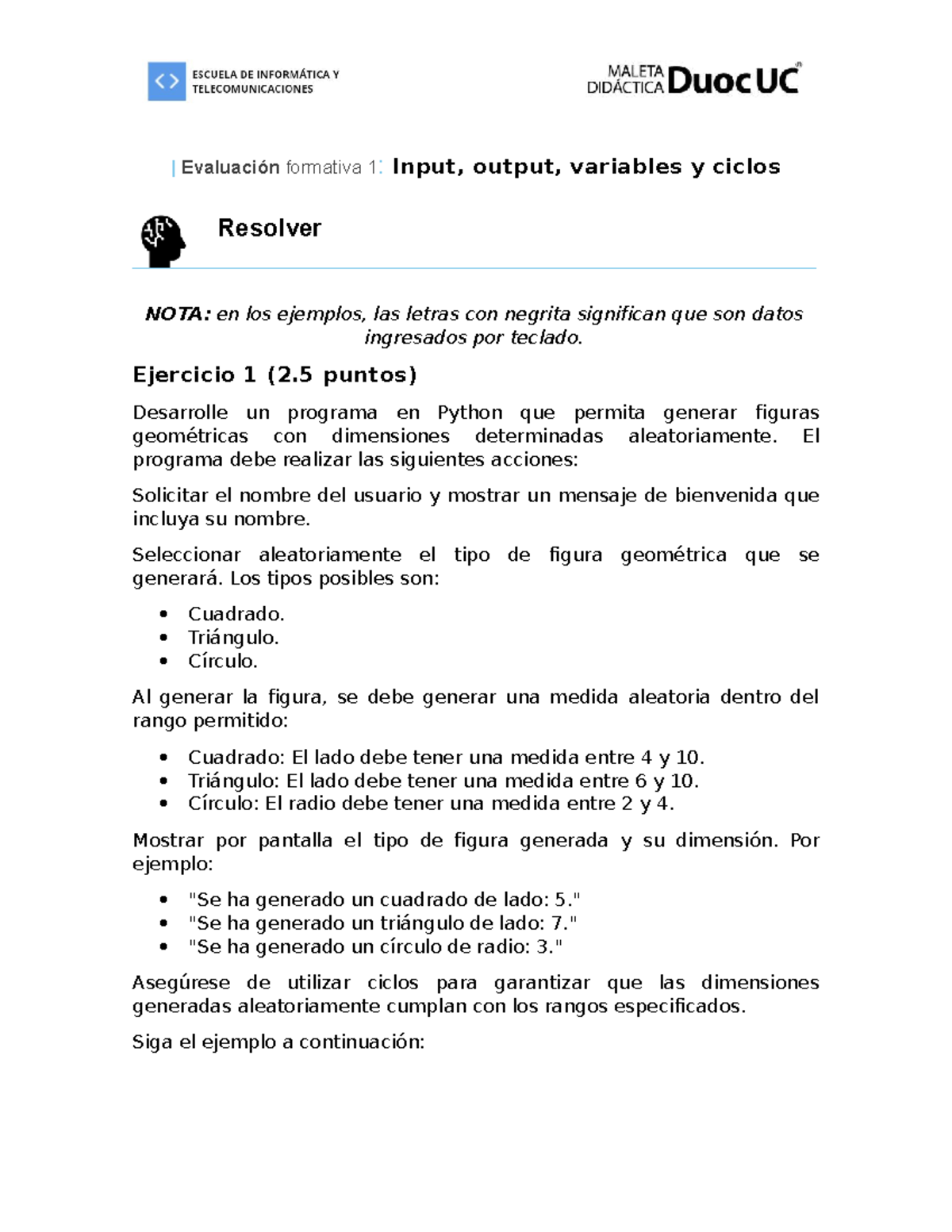 FPY1101 Ejercicios de Programación: Formativa 1 en Python - Studocu
