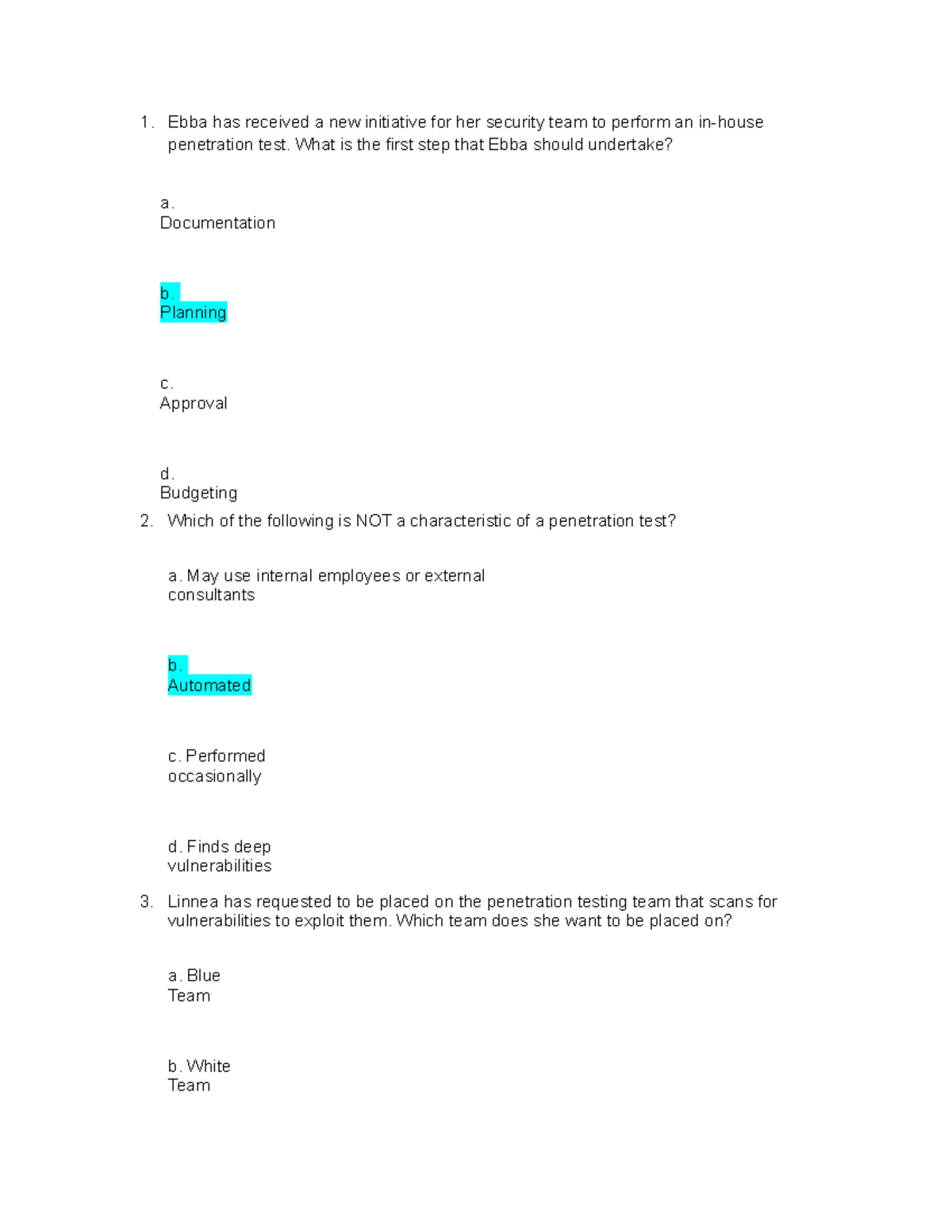 Chapter 9 practice questions - Network Security Appliances and ...