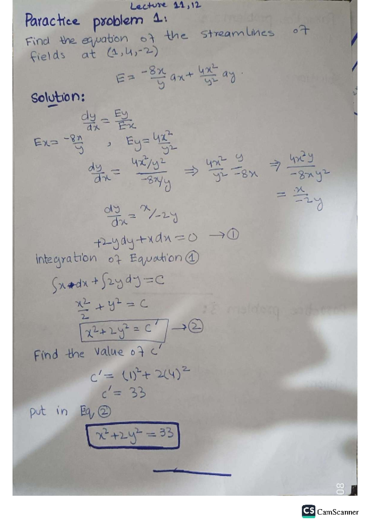 Lecture 12: Practice Problems on Electric Fields and Divergence - Studocu