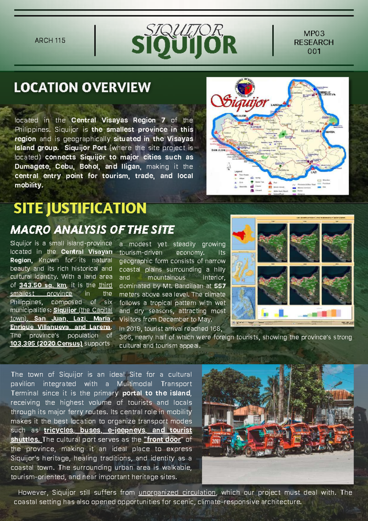 ARCH 115 MP03 Research: Siquijor Location Overview and Site Analysis ...