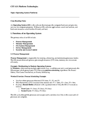 CIT 115 Topic 1 AND Topic 2 - STRUCTURED PROGRAMMING (45 CREDIT HOURS ...