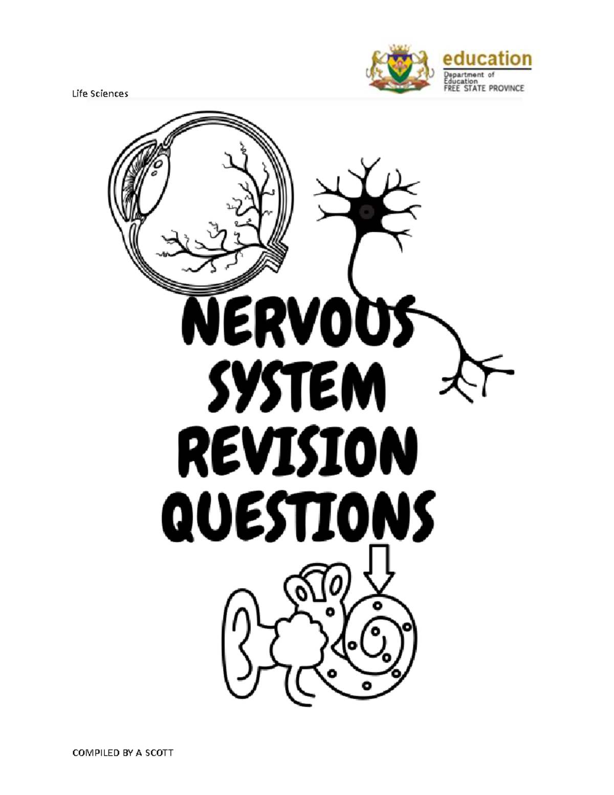 Life Sciences Revision Questions: Nervous System Overview - Studocu