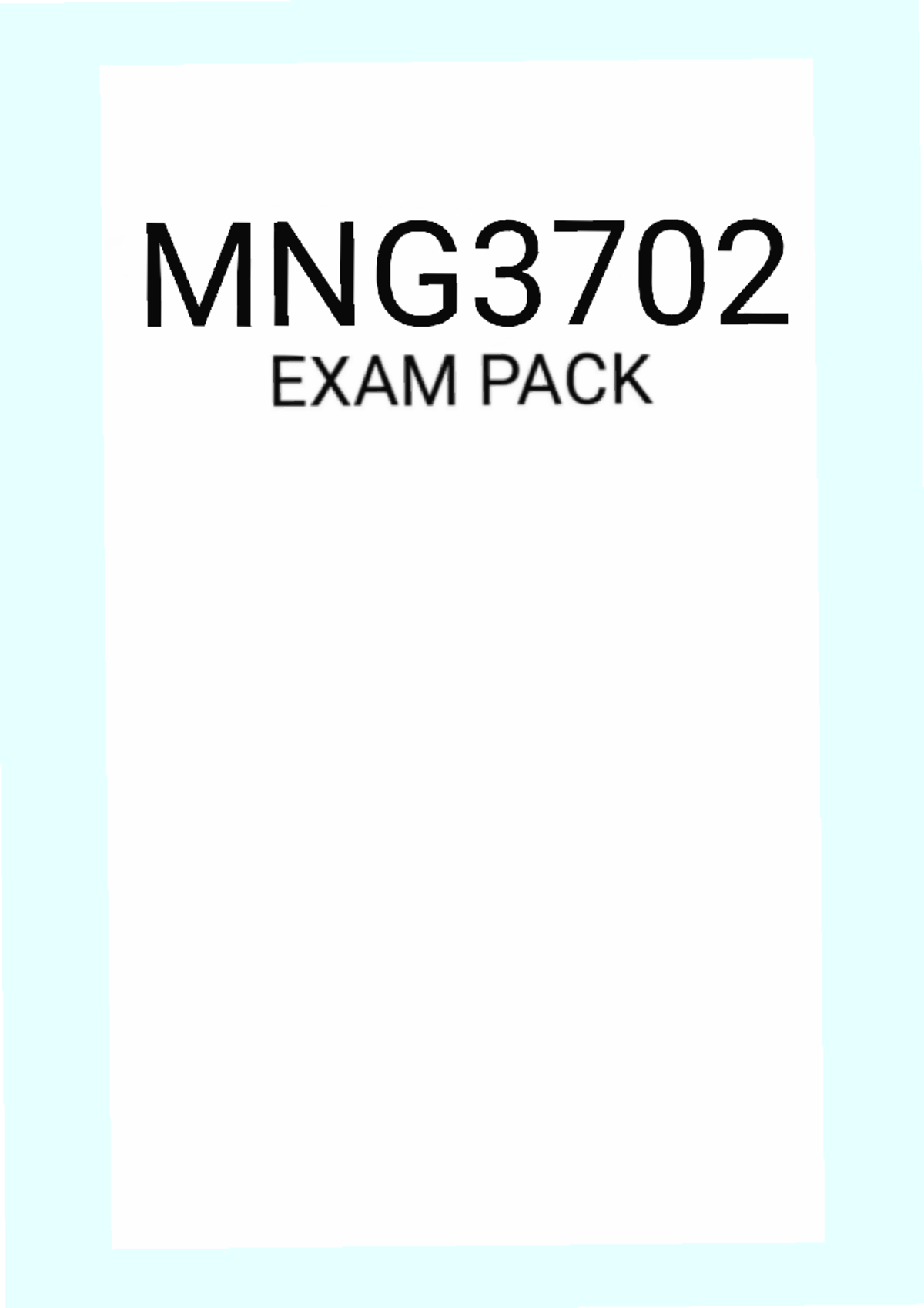 MNG3702 old - summary and exam papers - MNG3702: Strategic ...