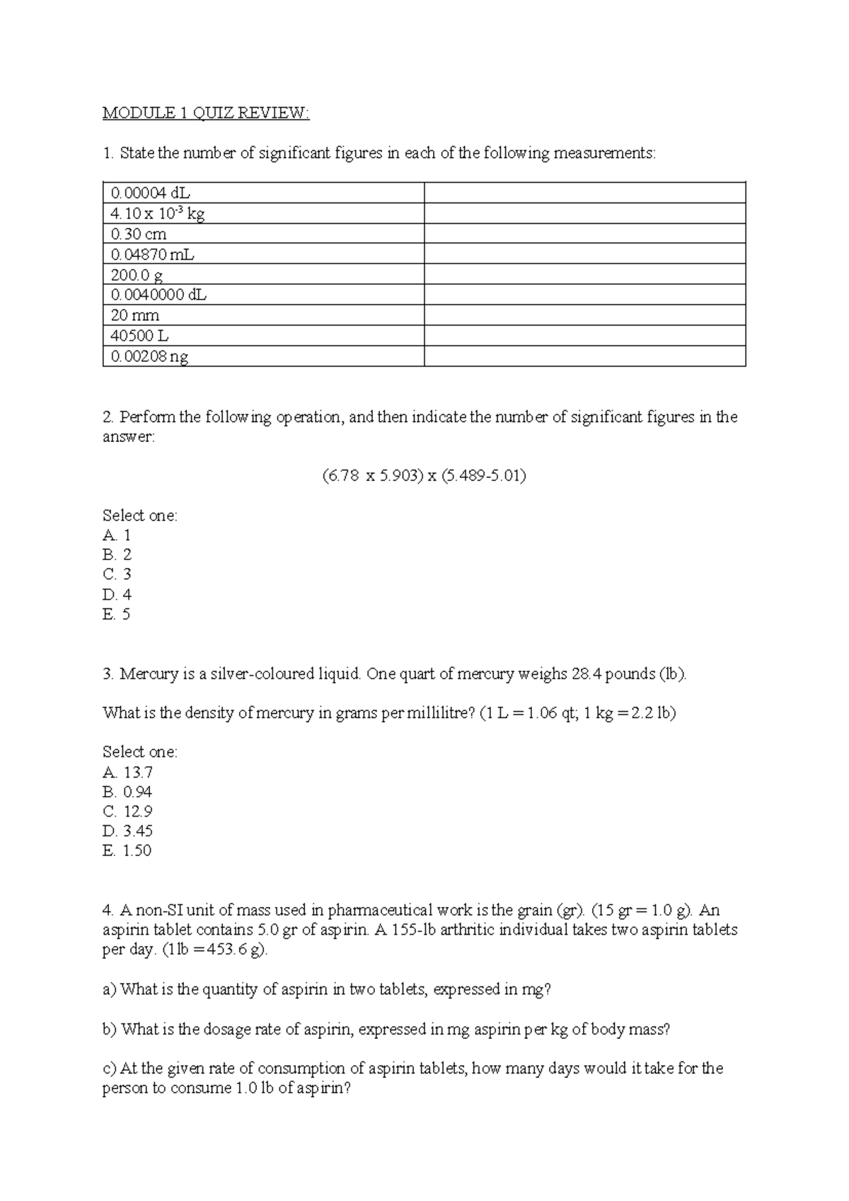 Updated Module 1 QUIZ Review Questions & Answers 2025 - Studocu