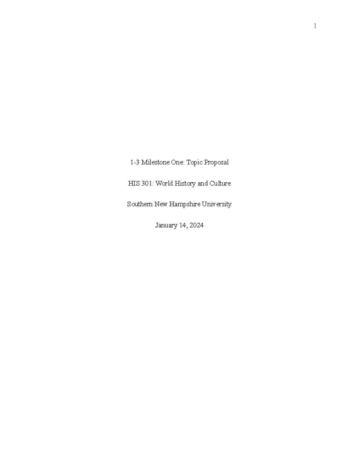 HIS 301 Final Project Milestone 1: Women’s Suffrage Proposal - Studocu