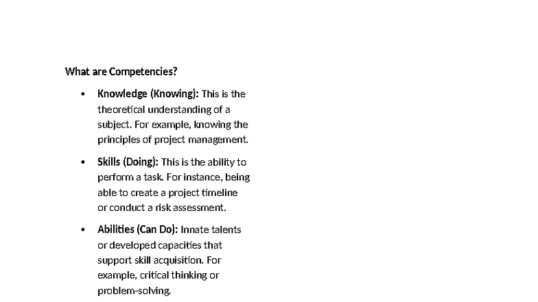 SPM - Competencies and Product Development Techniques Notes - Studocu