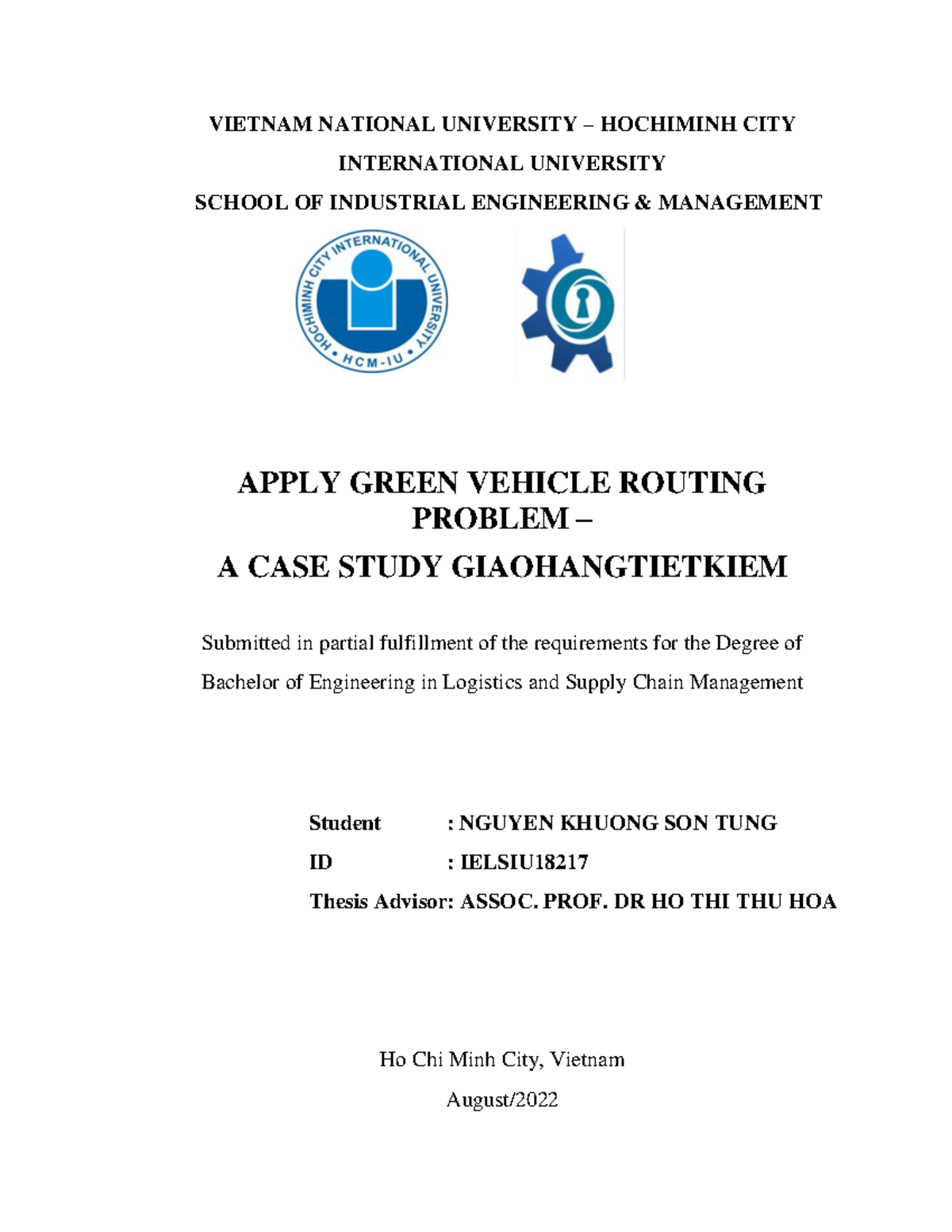 GVRP Case Study: Green Vehicle Routing Solution for GHTK Logistics ...