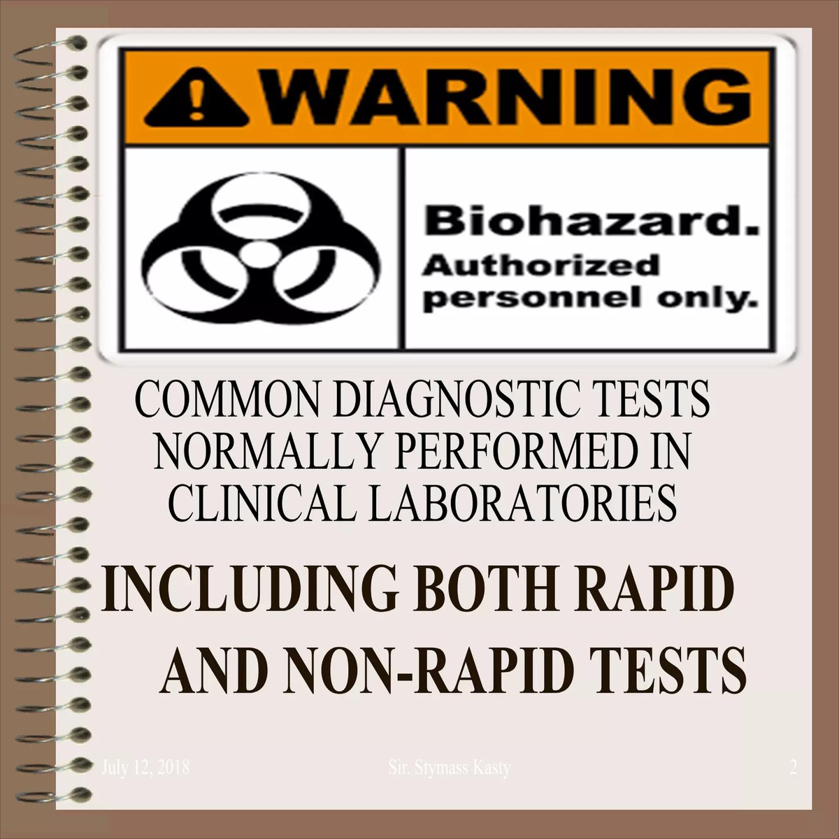 Common Diagnostic Tests in Clinical Laboratories: A Comprehensive Guide ...