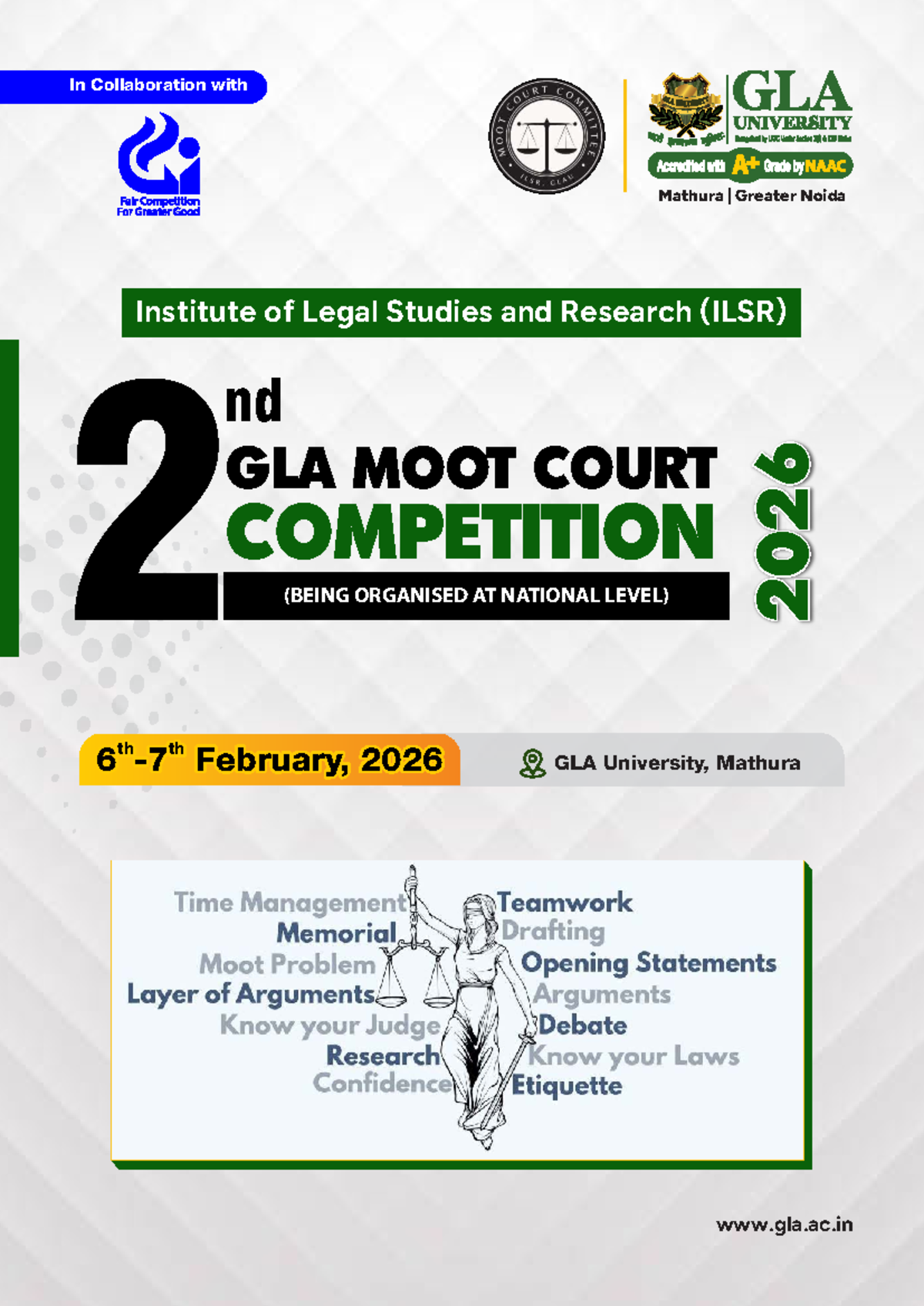 2nd GLA Moot Court Competition 2026: National Level Event Guide - Studocu