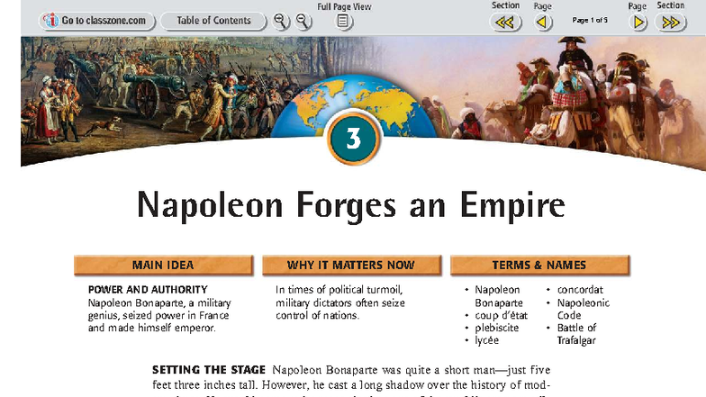 Ch23 3 - Napoleon's Rise to Power and Empire Building - Studocu