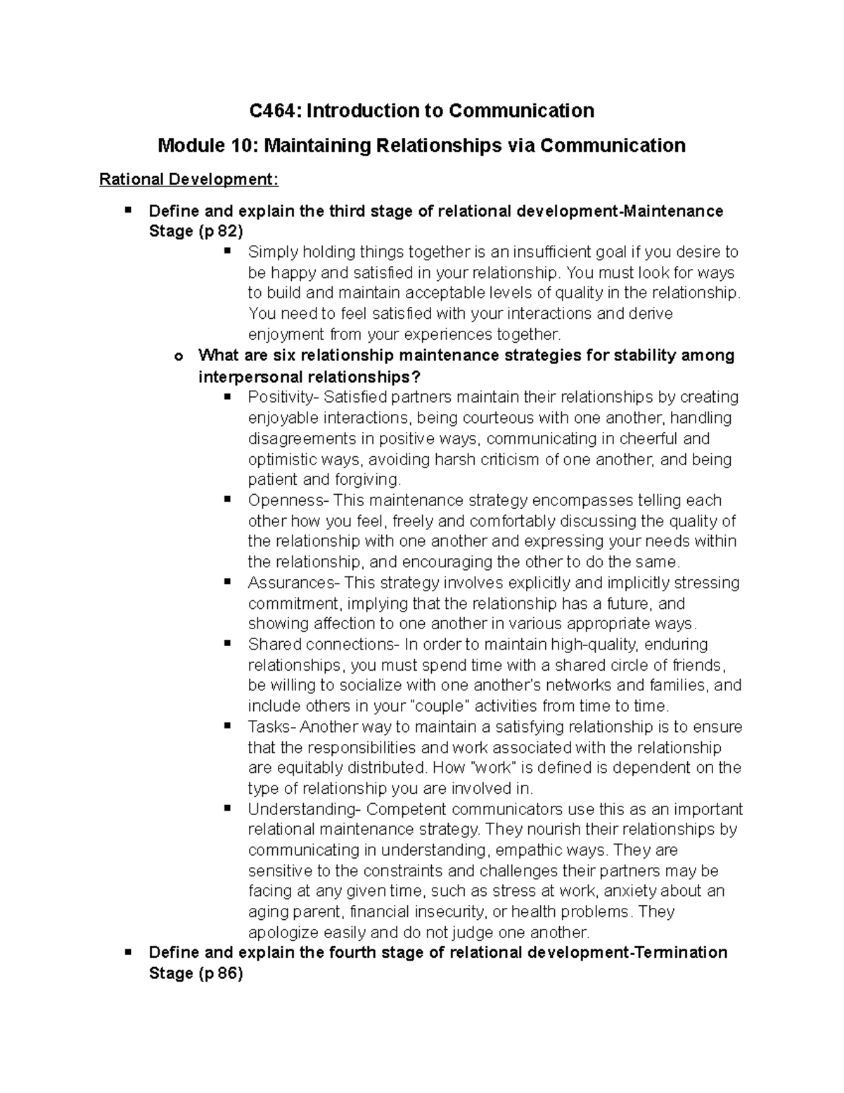 C464 Module 10 Notebook - C464: Introduction to Communication Module 10 ...