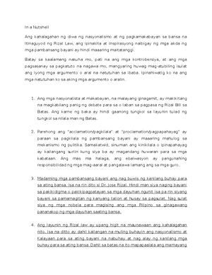 Monologue script - Sisa’s Monologue Ako si Sisa.. Ako si Sisa. Ano ...