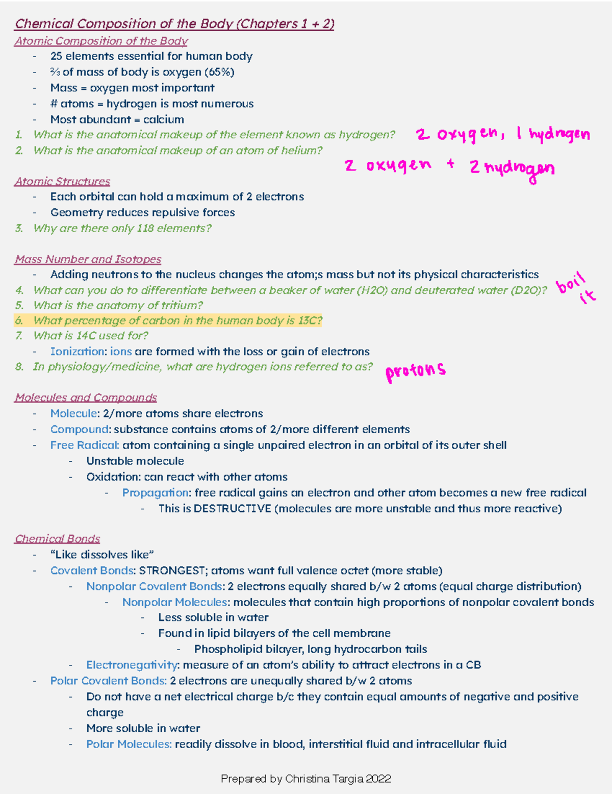 Cell Physiology Concepts: Membrane Potential & Transport Mechanisms - Studocu