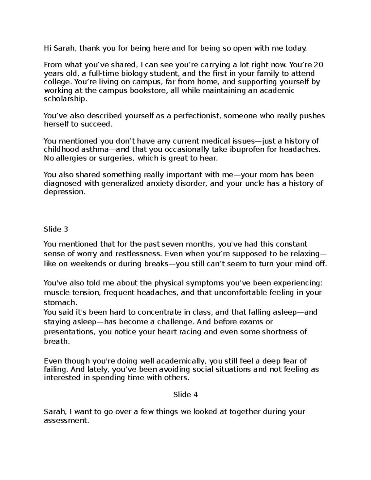 Wk 7 Notes: Understanding Generalized Anxiety Disorder (GAD) - Studocu