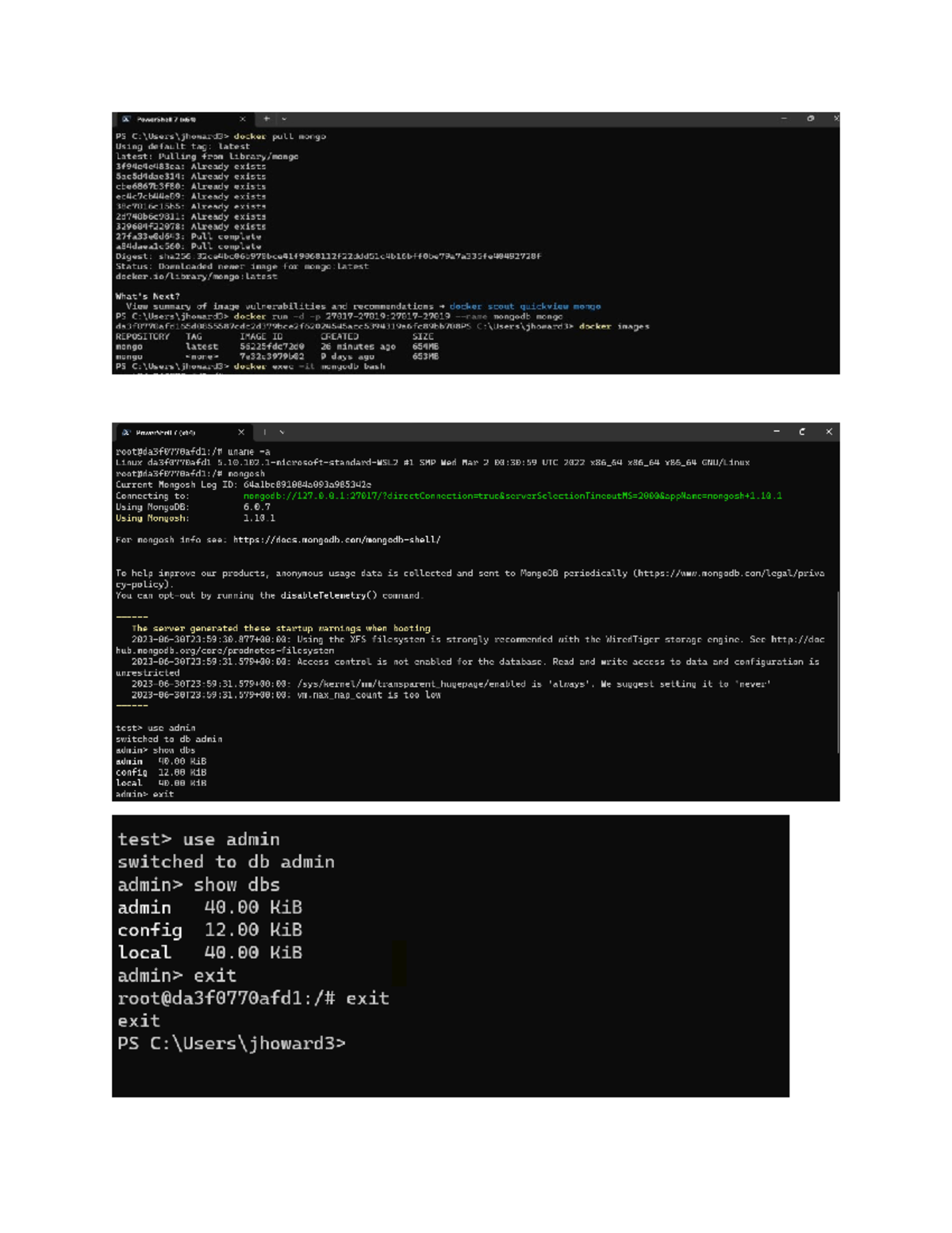 CS 470 Assignment on MongoDB Installation, Image Setup & Testing - Studocu