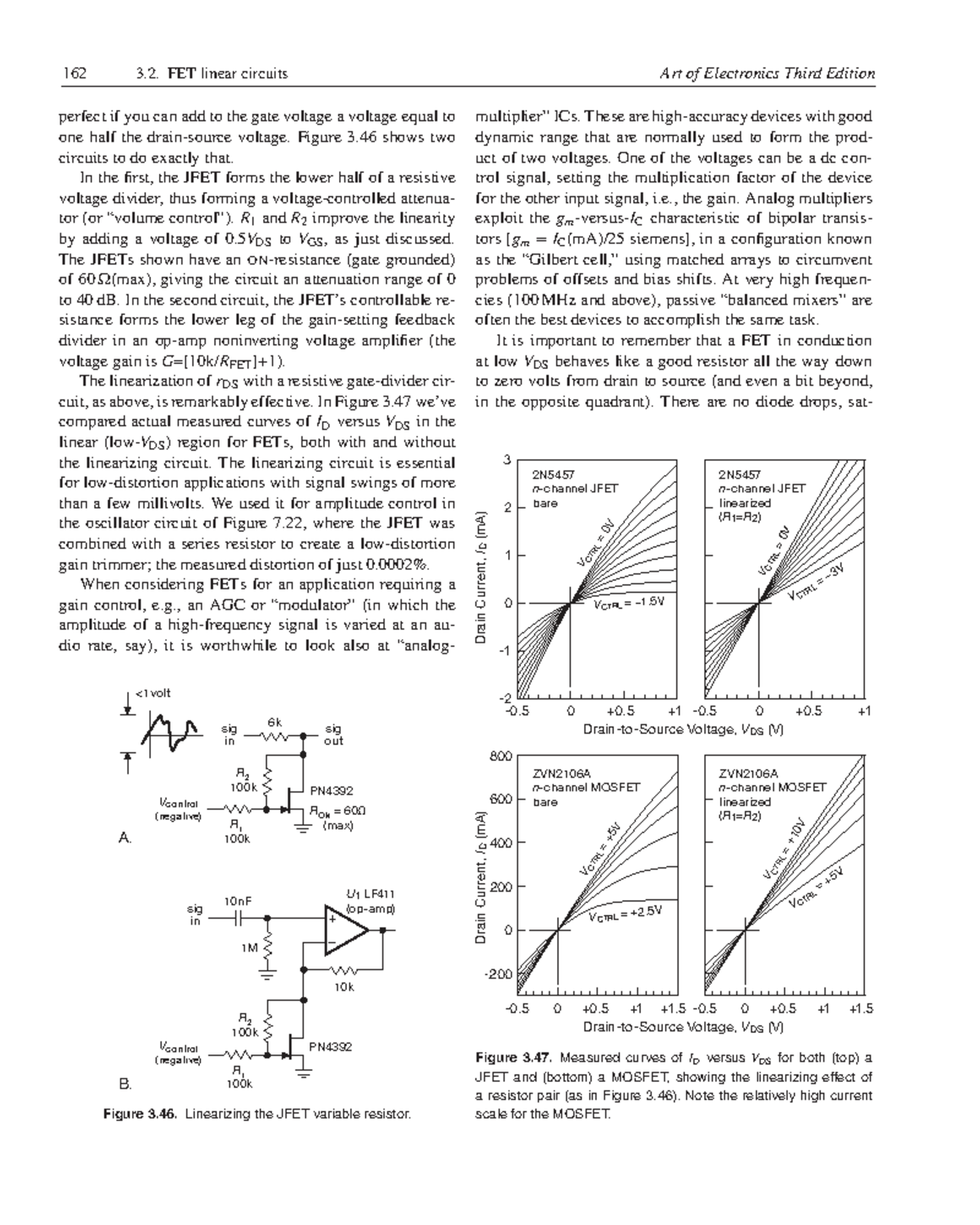 162 Art of Electronics 3rd Ed: FET Linear Circuits & Applications - Studocu