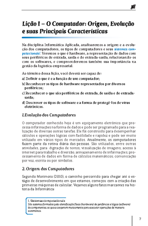 Livreto de Informática - CONHECIMENTOS DE INFORMÁTICA CONCEITOS BÁSICOS ...