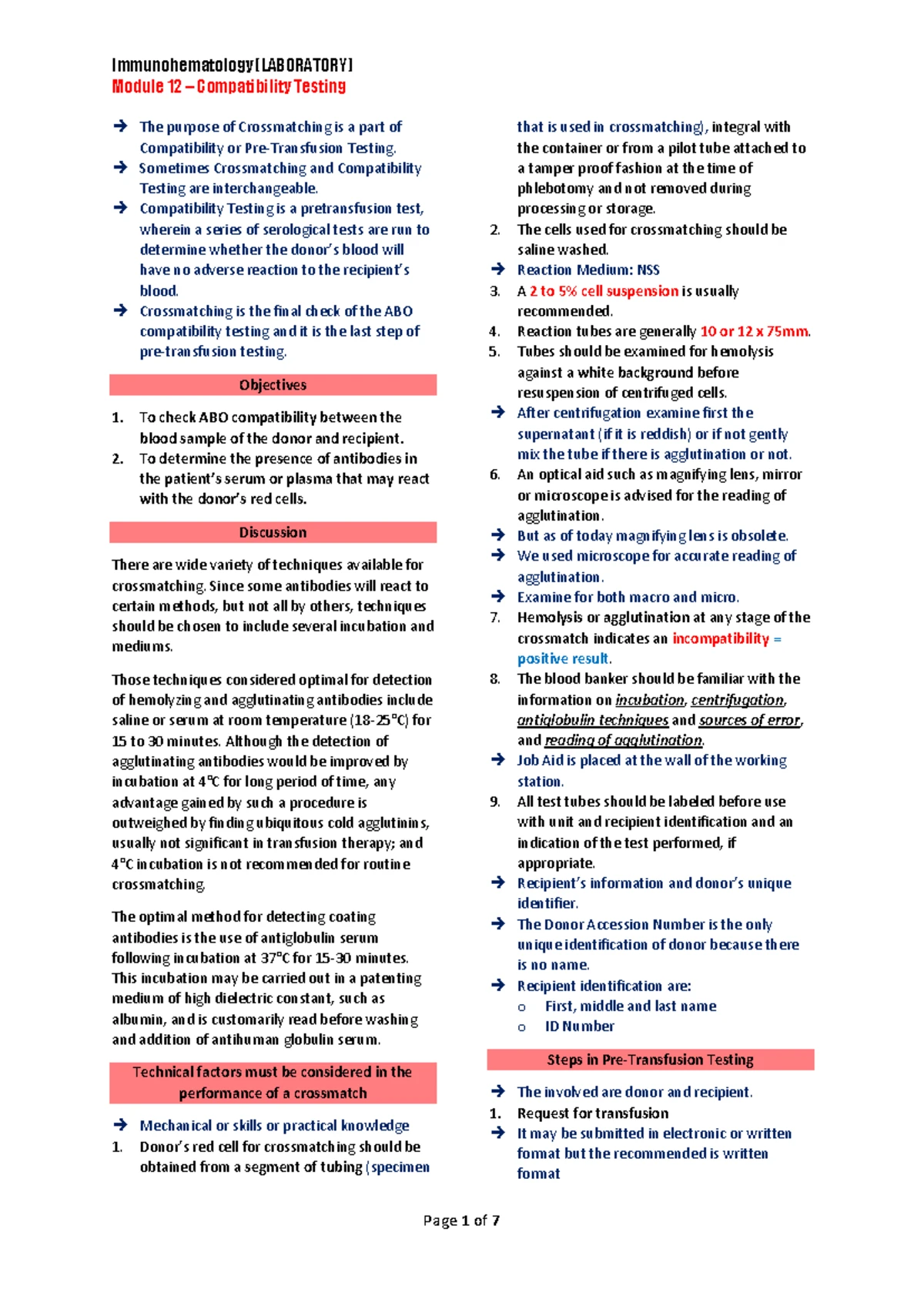 Module 5 immunohematology: other major blood groups - m o d u l e 5 - l ...