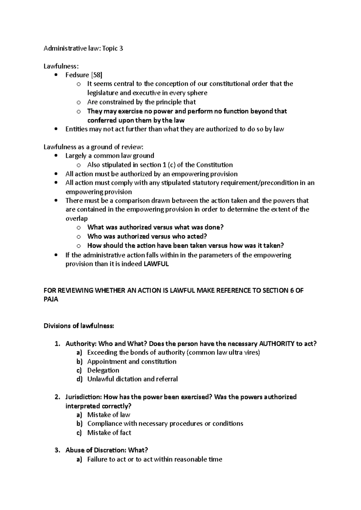 Administrative Law Case Summaries - . ADMINISTRATIVE LAW – CASE ...