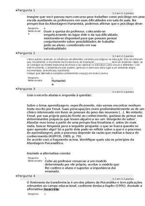 [Solved] Qual a definio da perspectiva inatista do conhecimento ...