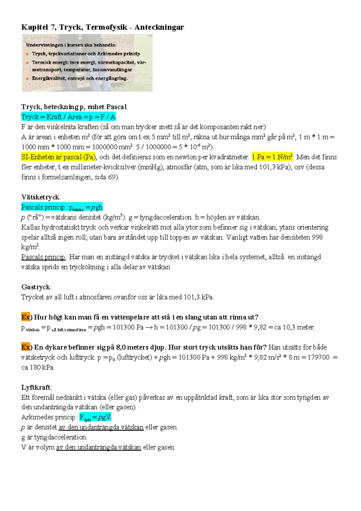 Fysik vt - Formelblad - Här är ett snabbt formelblad för Fysik 1, som ...