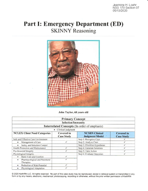 Case Study Chapter 41 - GERD - CASE STUDY – CHAPTER 41 UPPER GI ...