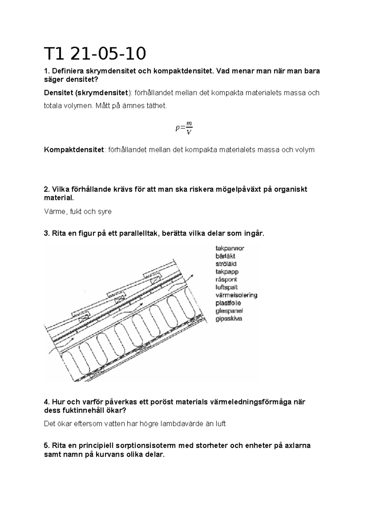 Exam T1 210510 - Old Papers in Construction Engineering - Studocu