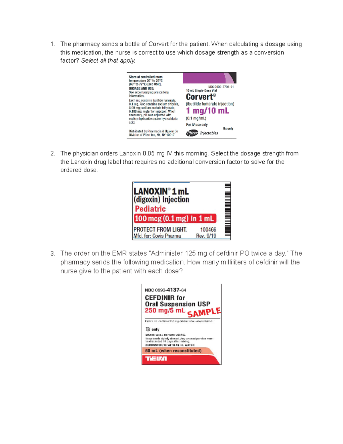 Dimensional Analysis Practice for Nursing Dosage Calculations - Studocu