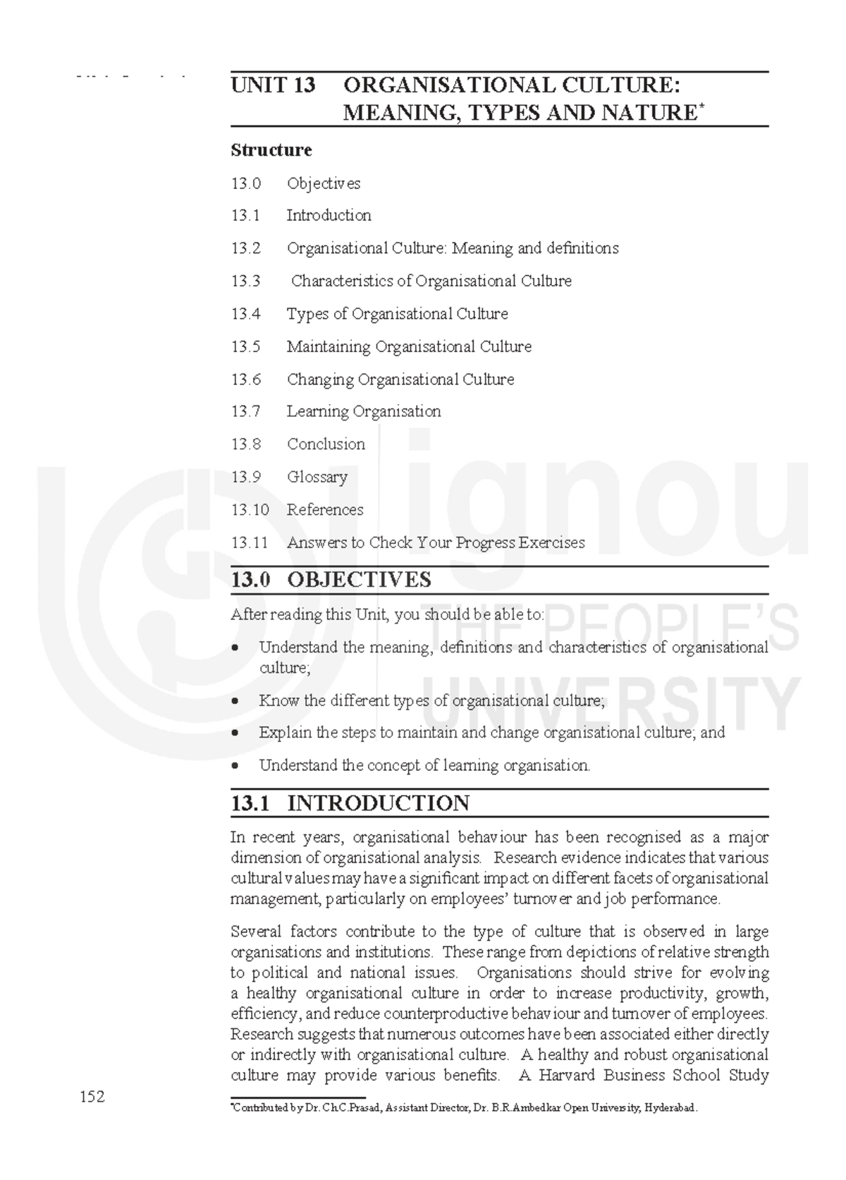 Organisational Culture: Meaning, Types & Structure - UNIT 13 Notes ...