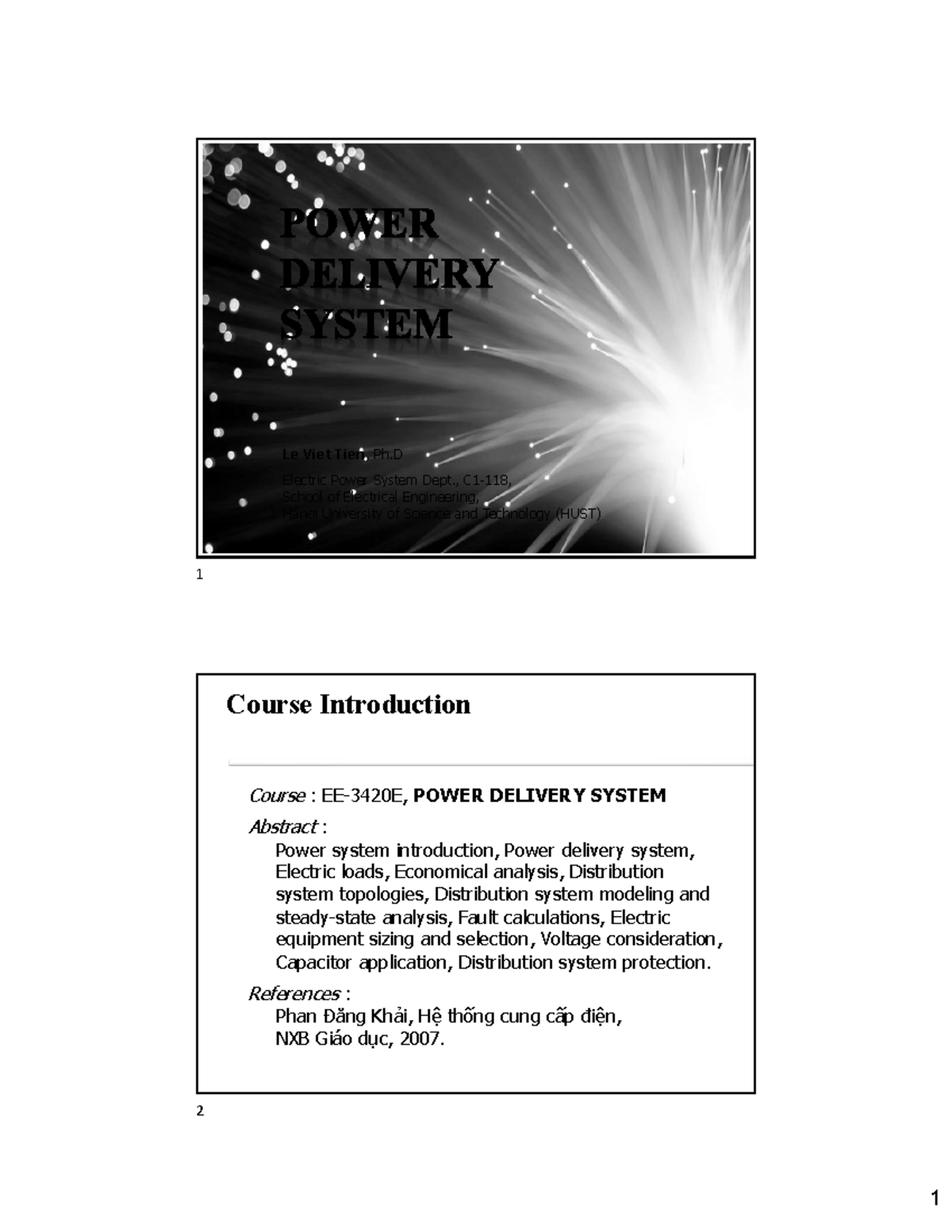 C1 - Chapter 1: Introduction to Power Delivery Systems in EPS - Studocu
