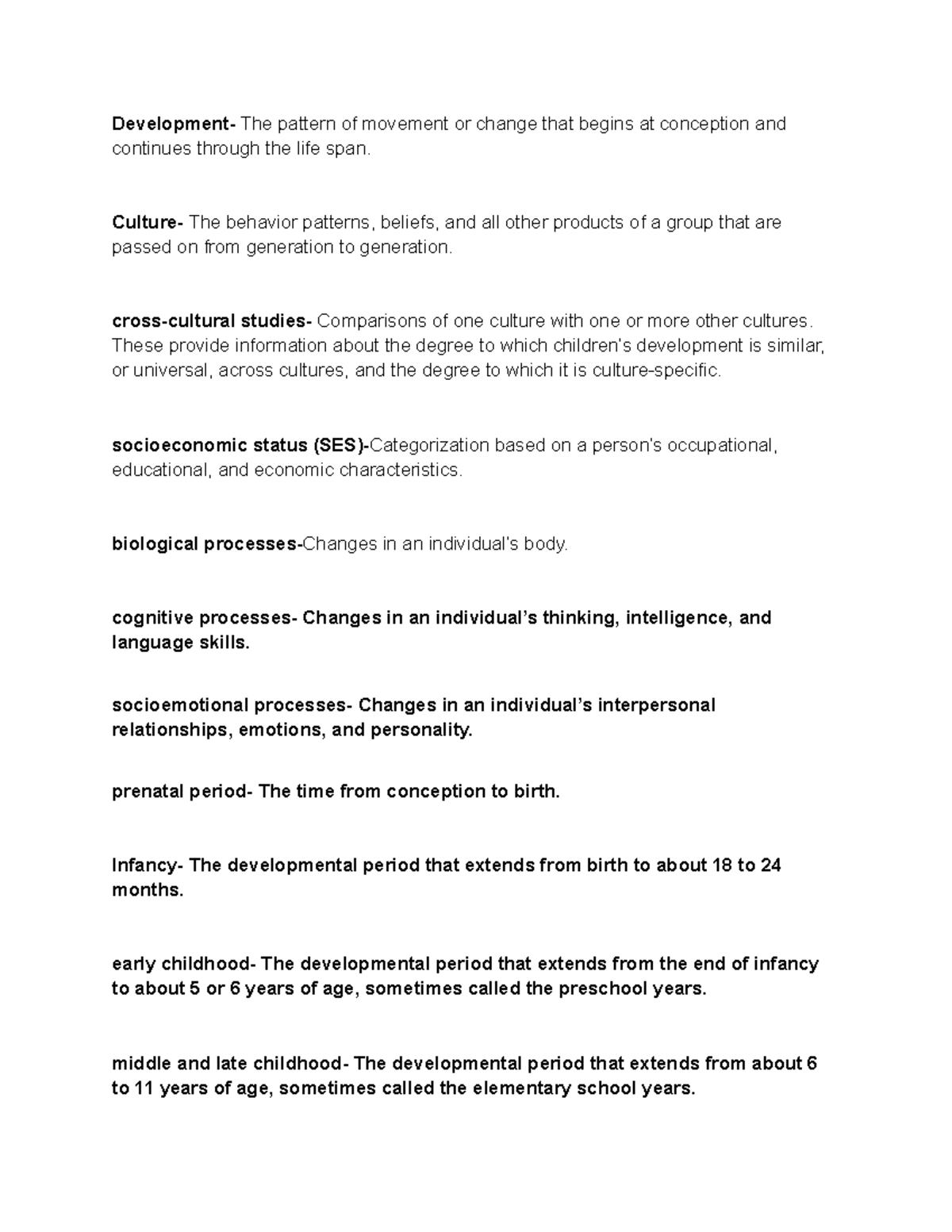 Child Development Notes Development The Pattern Of Movement Or