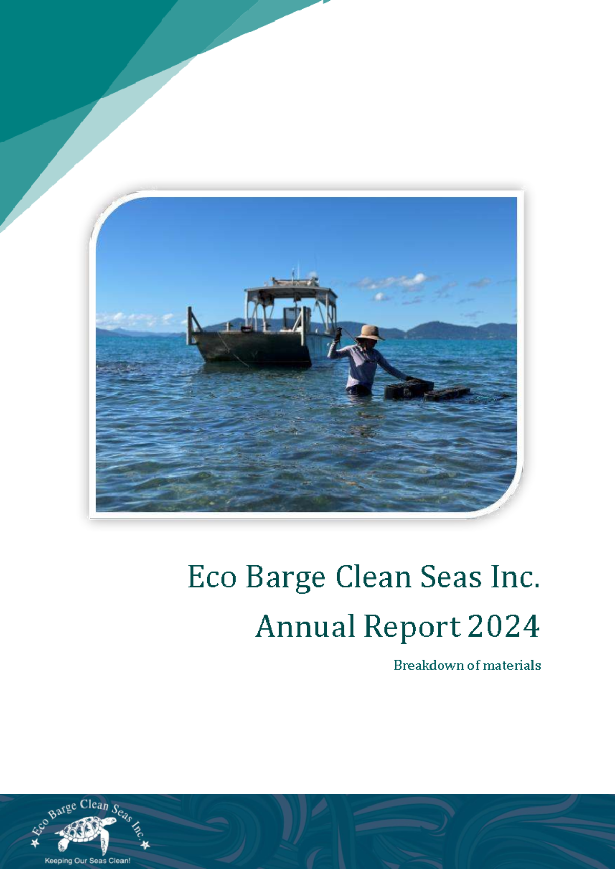 2024 Eco Barge Clean Seas Inc. Annual Report: Marine Debris Analysis ...