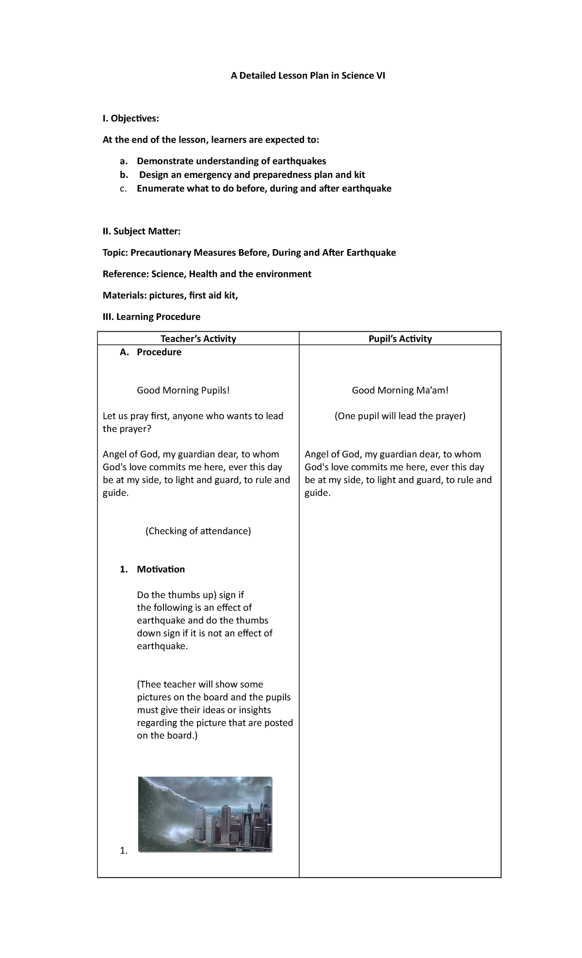 A Detailed Lesson Plan in Science VI Eizel - A Detailed Lesson Plan in ...