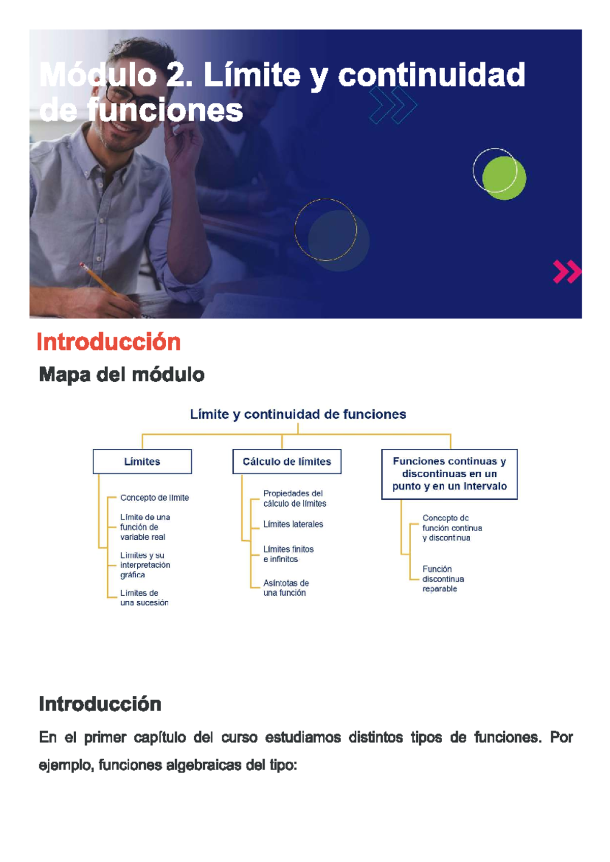 Módulo 2: Límite y Continuidad de Funciones - Cálculo y Propiedades ...
