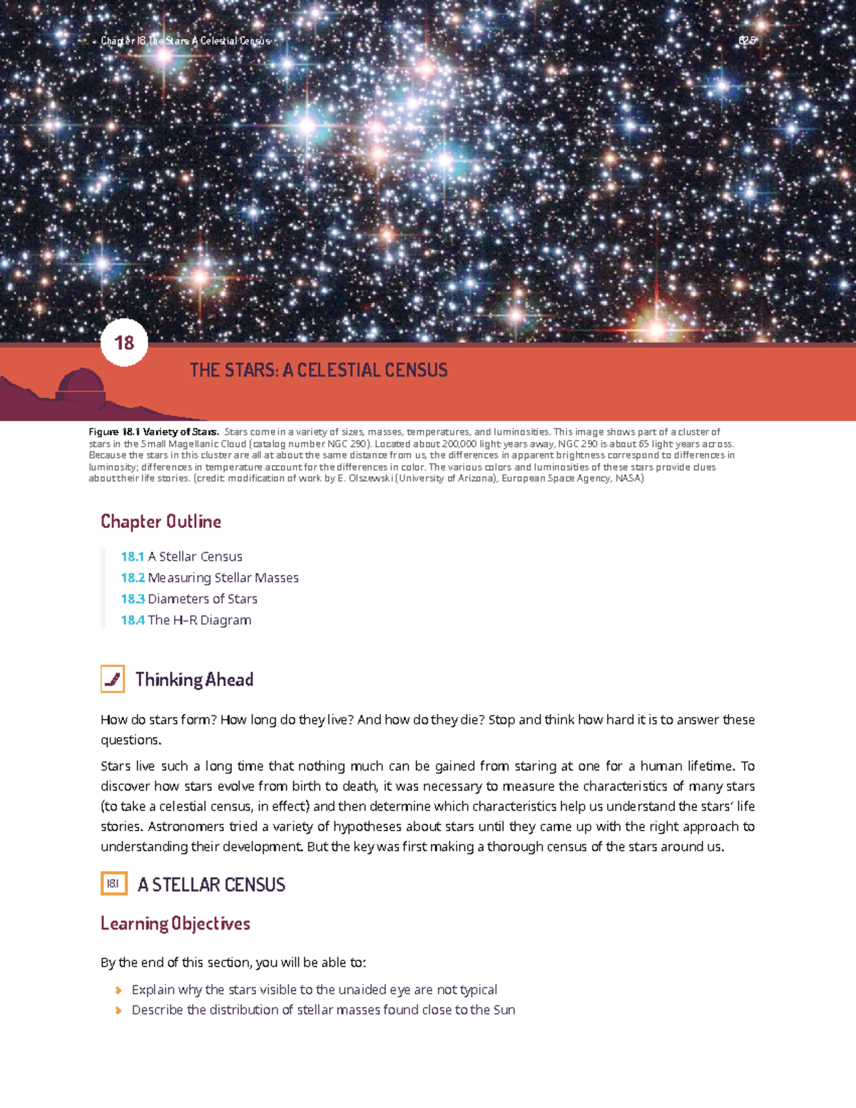 Chapter 18: The Stars - A Celestial Census (Astronomy 101) - Studocu