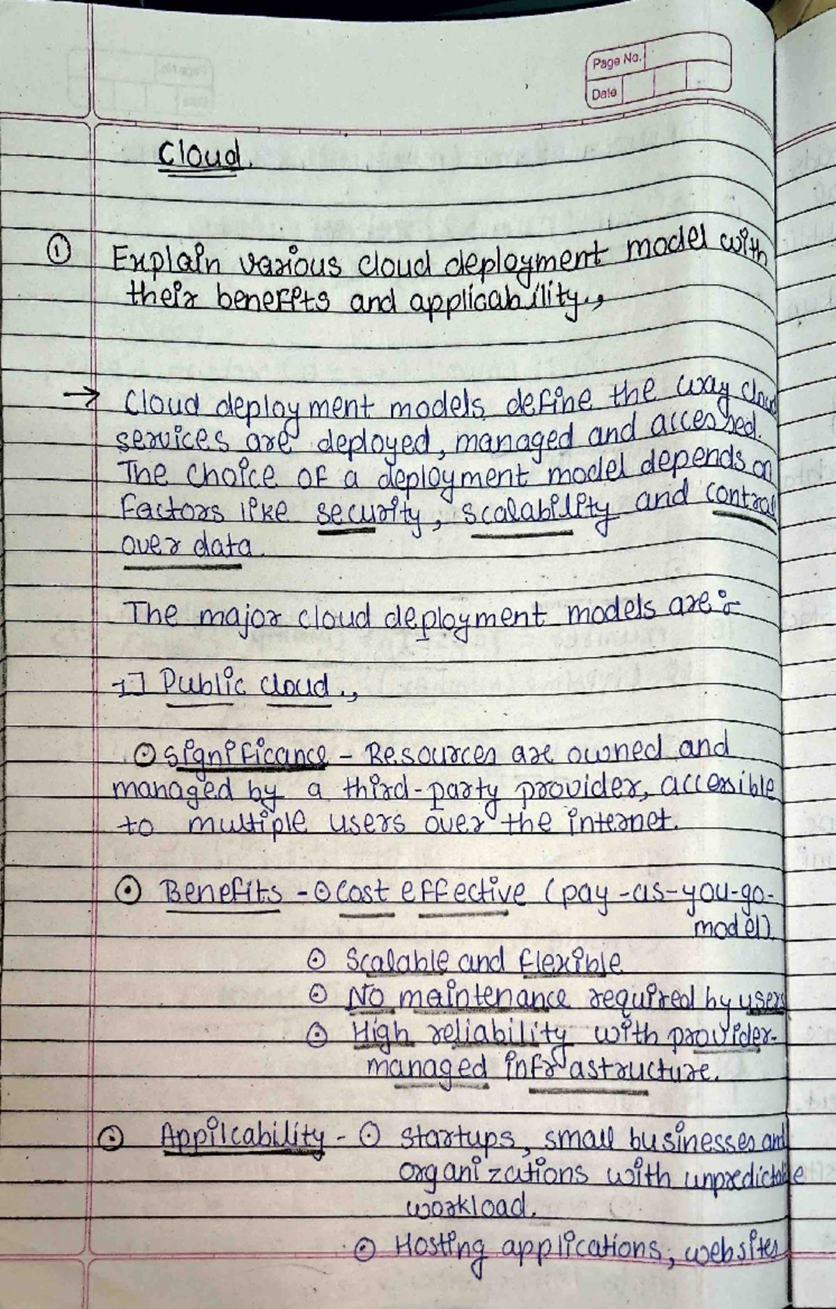 CC PYQ UNIT 1 - TE Cloud Computing unit 1 notes - 0 S 0 b•geNo ate I I ...