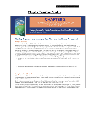 Chapter 10 - hw assignment - Chapter 10 Case Studies Chapter 10 Case Studies Question & Answers ...